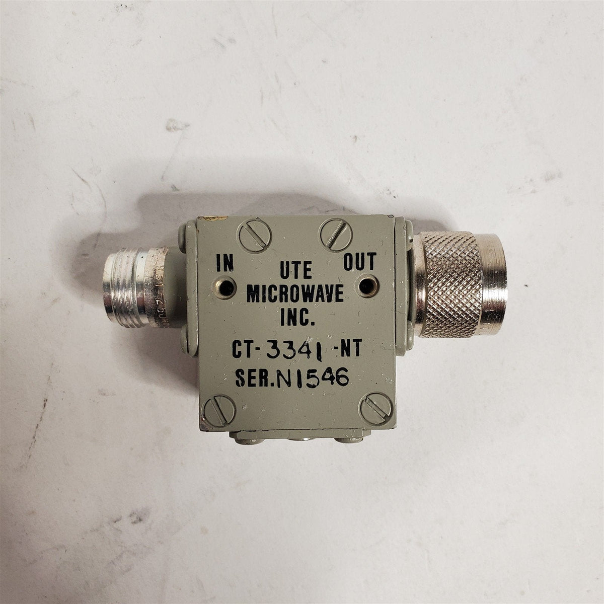 UTE Microwave CT-3341-NT Noise Source 2.7-2.9 GHz 25 dB ENR N[f] to N[ – Vegas Classic Parts
