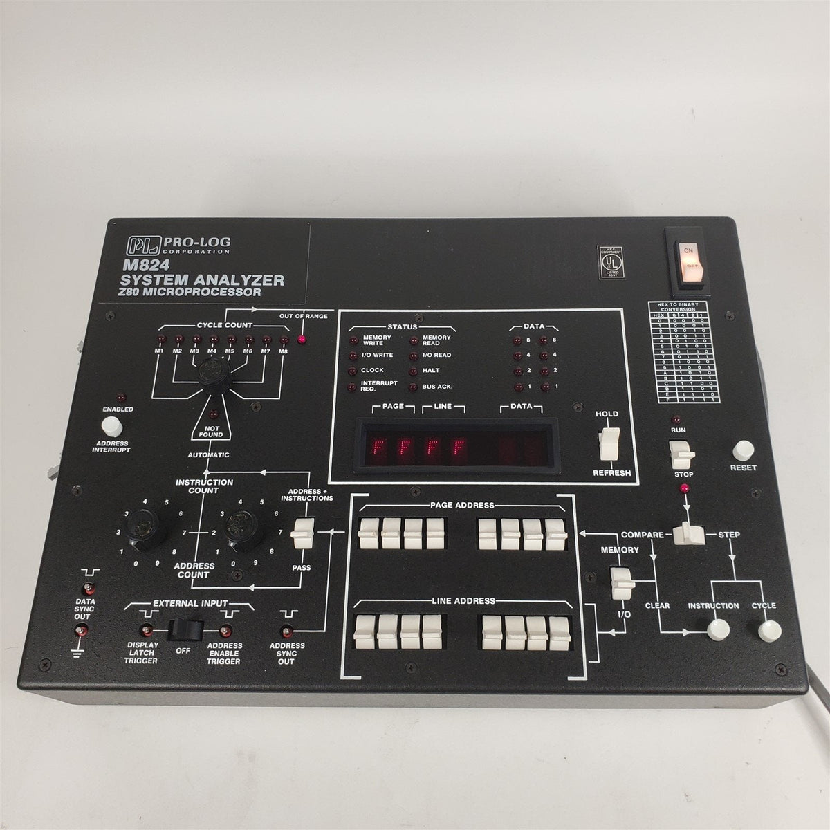 HTF Pro-Log M824 Z80 Microprocessor System Analyzer, Low Profile Board ...