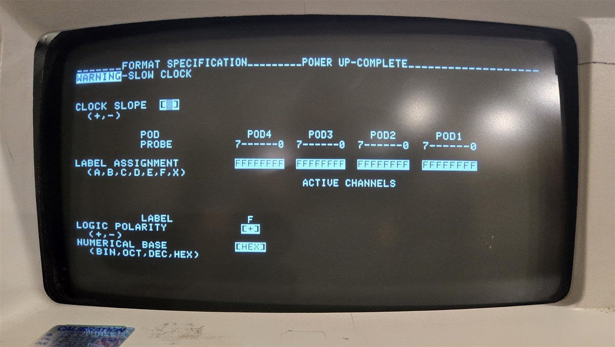 Wide Screen CRT & HV Power Supp From HP 1610A Logic Analyzer Clinton E ...