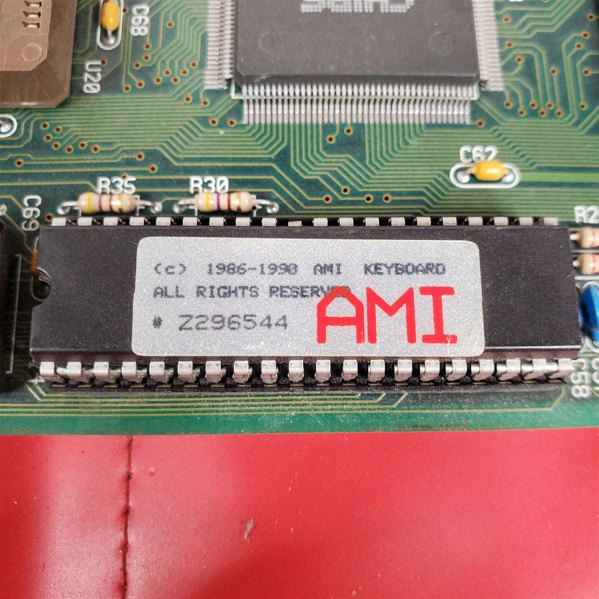 Vintage 1992 Original Kaimei AMD AM386 SX/SXL-25 CPU Motherboard KMX-C ...